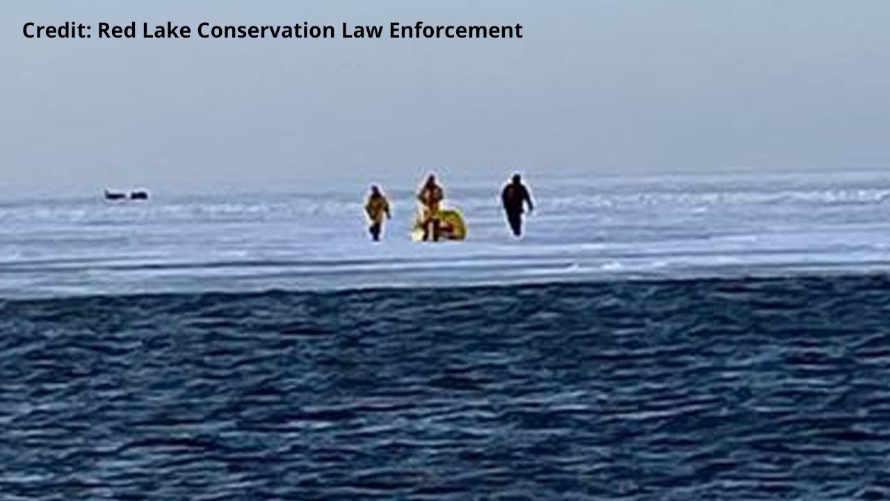 Two Fishermen on Lower Red Lake Rescued After Getting Stranded on Ice ...