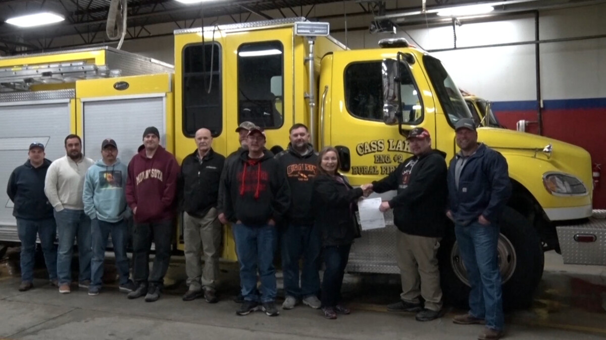 Cass Lake Fire Department Receives Donation from Enbridge - Lakeland PBS