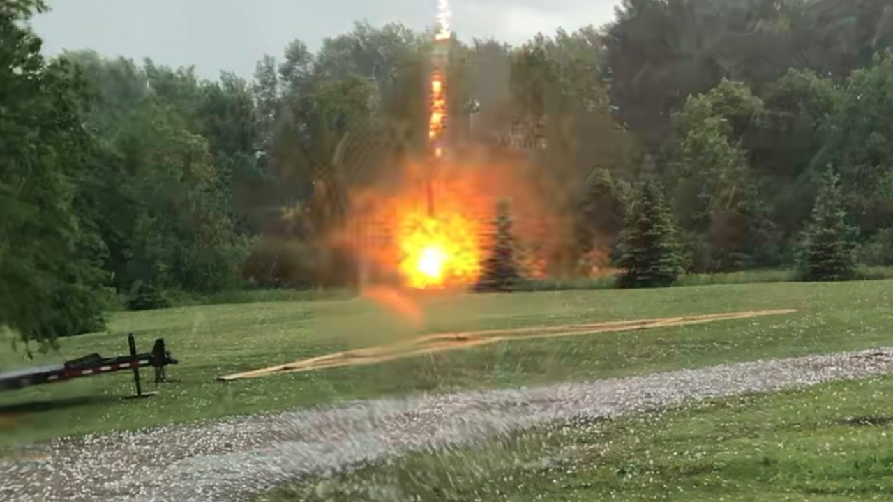 Lightning, Hail, and Storm Damage Reported in North Central MN on Wednesday