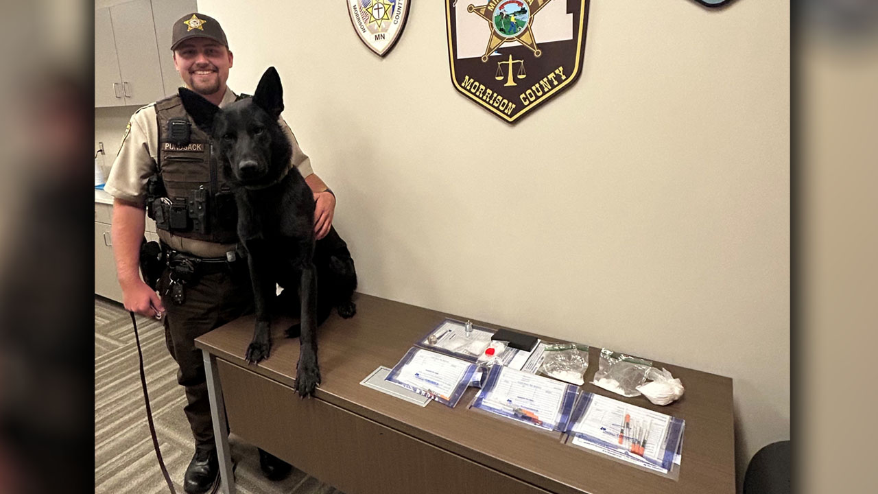 Deputy and K-9 Credited with Meth Arrest in Morrison County