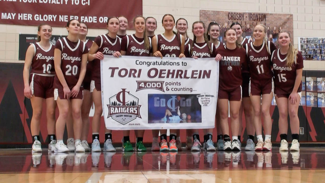 Crosby-Ironton Girls' B-Ball's Tori Oehrlein Reaches 4,000 Career Point ...