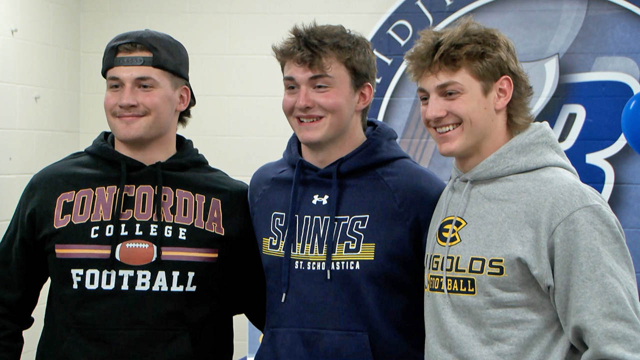 3 Bemidji High School Football Seniors Sign Letters of Intent