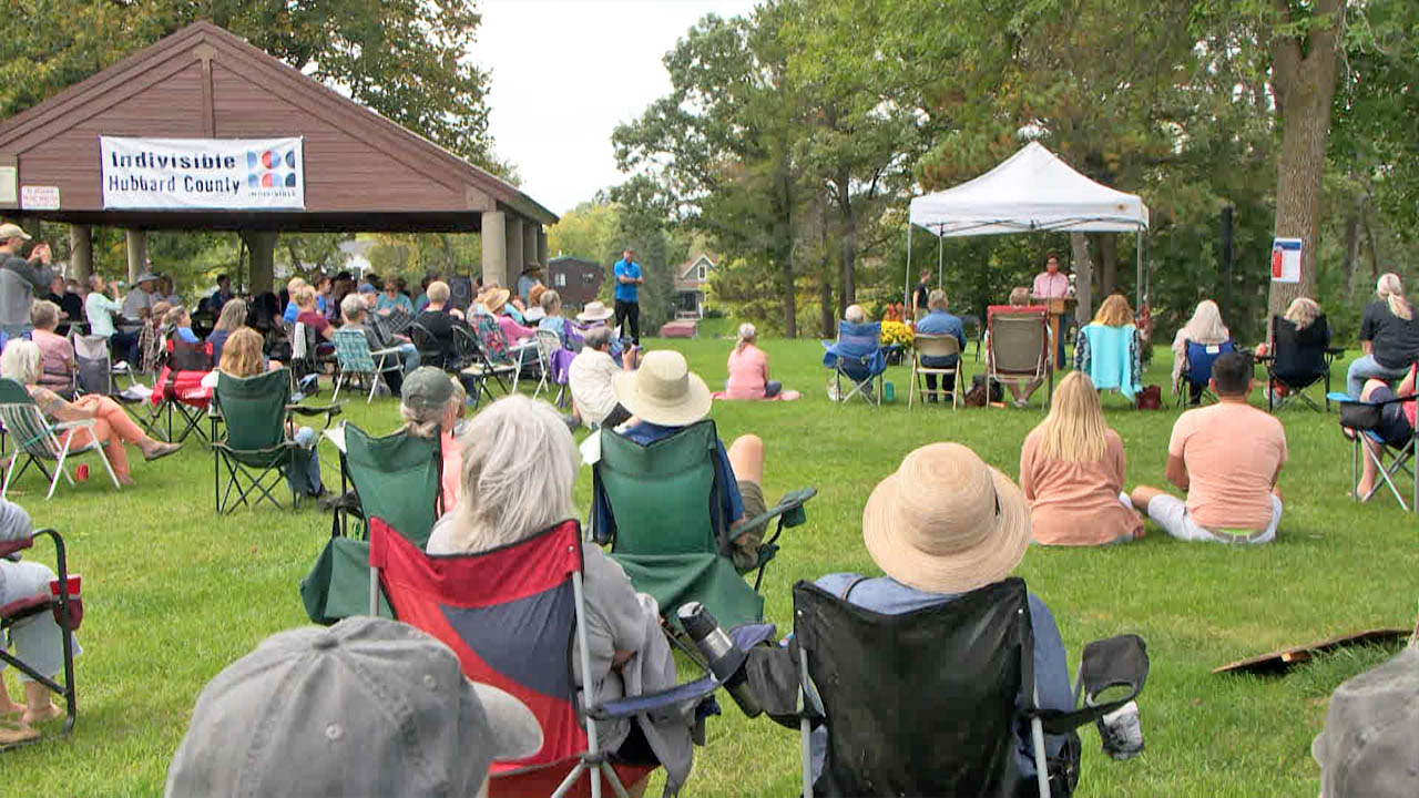 Indivisible Hubbard County Hosts 'People Over Power' Rally in Park Rapids