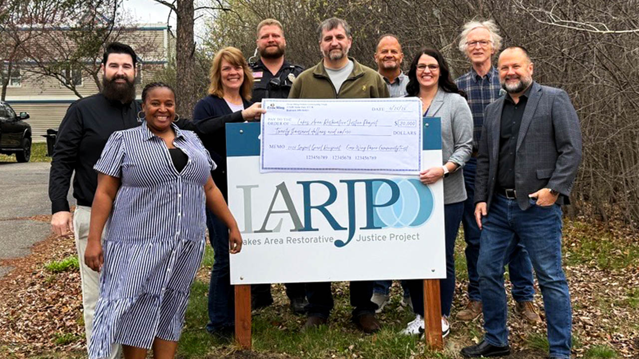 Lakes Area Restorative Justice Project Receives $20,000 Impact Grant