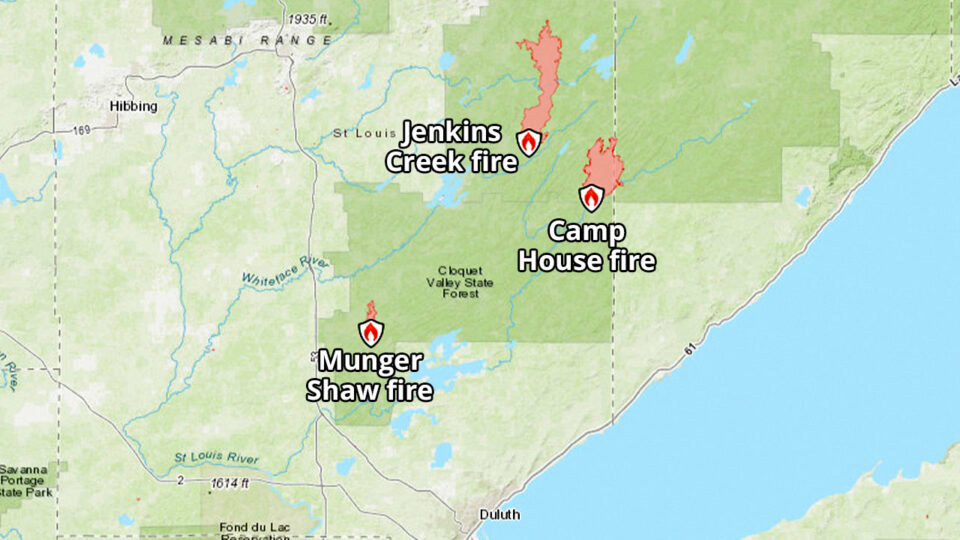 Progress Made in Fighting NE MN Wildfires, But Predicted Winds a Concern