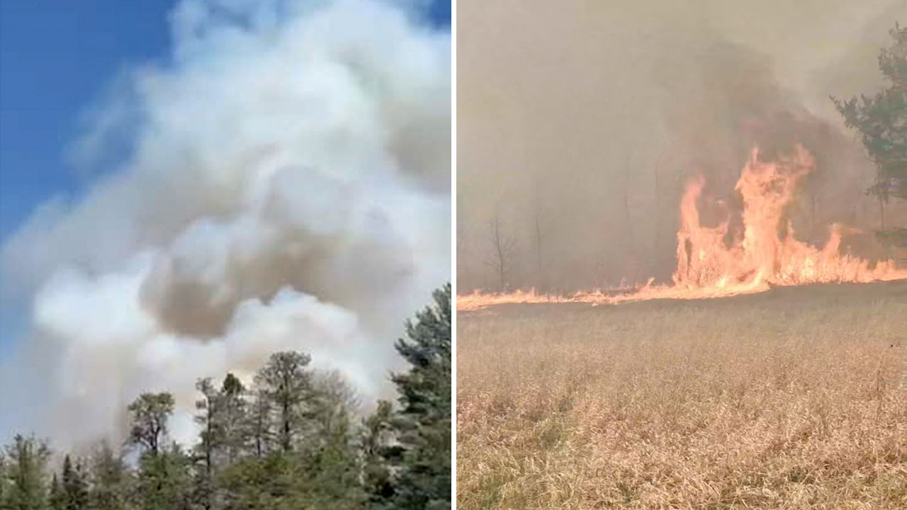 Crews Battle Wildfires in Northeast MN and Near Bemidji